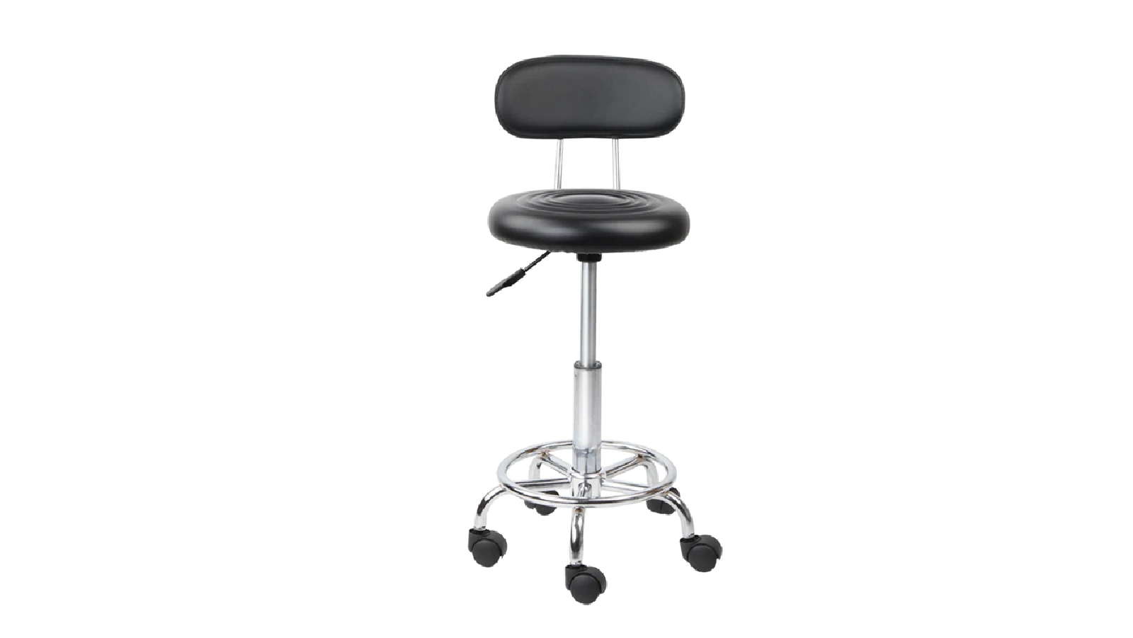 Artiss Salon Stool Hydraulic Lift with Backrest | Harvey Norman
