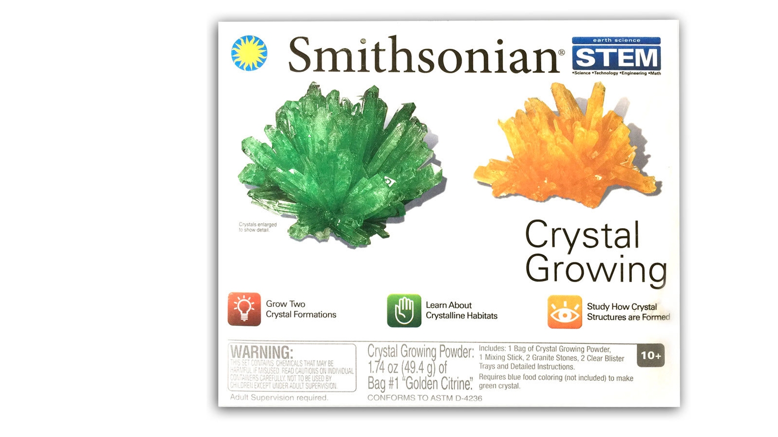 Smithsonian Crystal Growing Science Kit | Harvey Norman