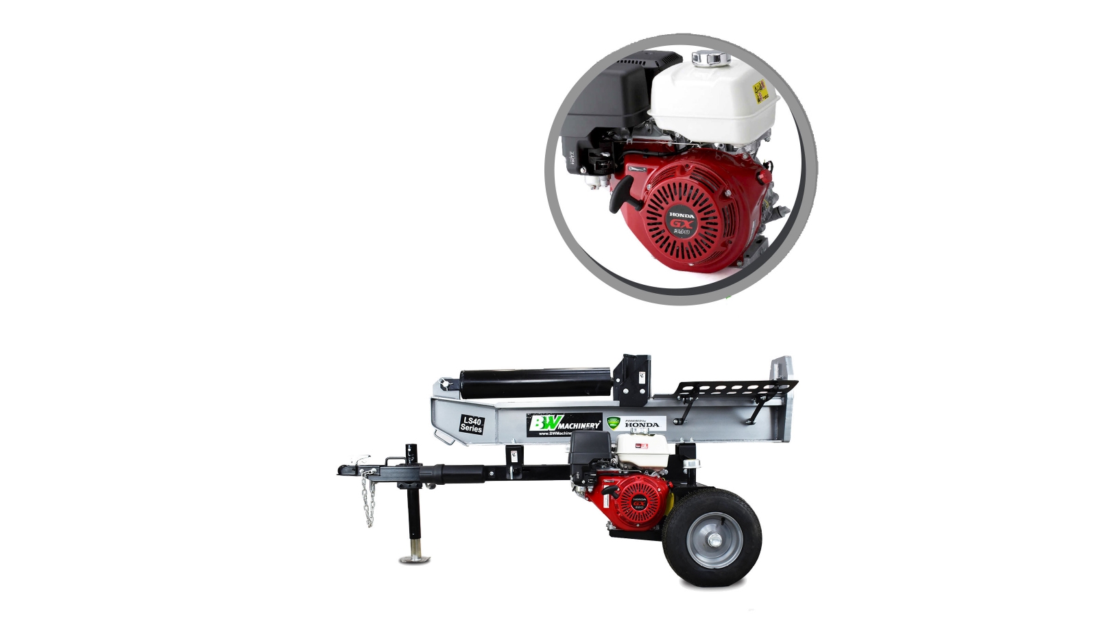 BWM 40Ton Log Splitter - Honda GX390 OHV Engine | Harvey Norman