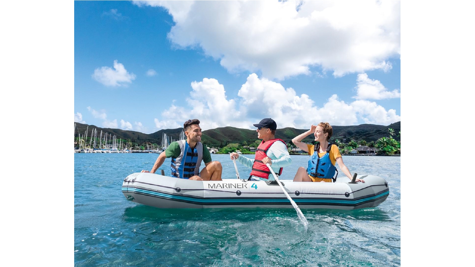 Intex Mariner 4 Boat Set | Harvey Norman
