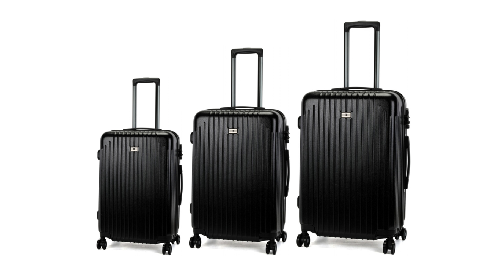 Swisswin 3 Piece Swiss Luggage Suitcase Lightweight with TSA locker 4 ...