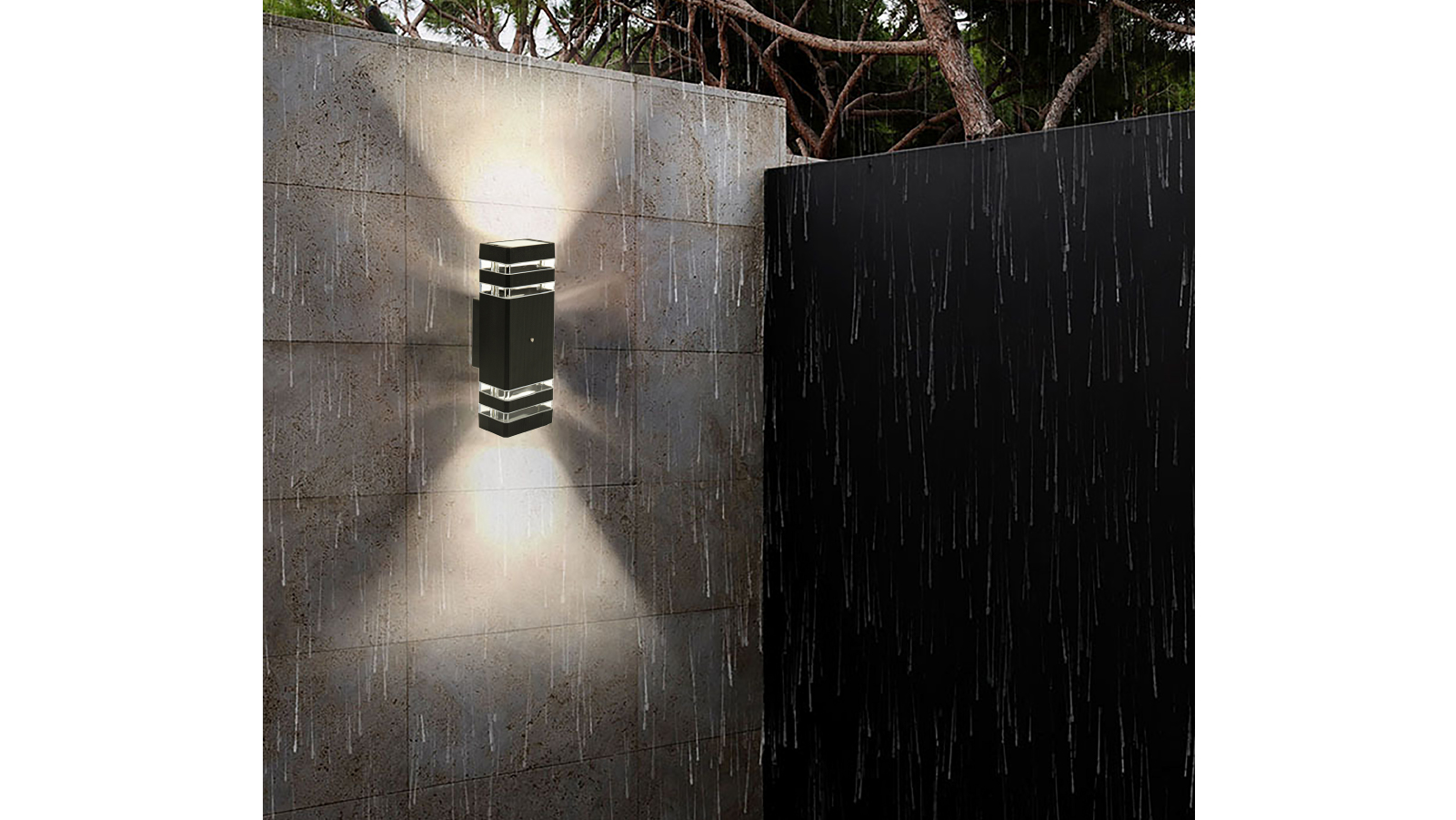 Serrano Modern 12 Inch LED Up Down Wall Light dual Lamp Fixtures ...