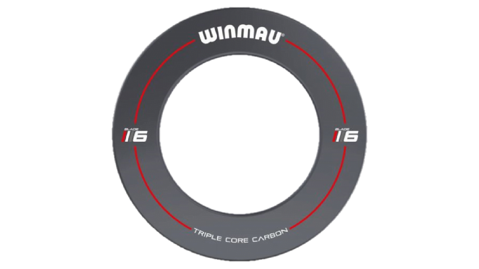 Winmau Blade 6 Dart Board + Blade 6 Grey Dartboard Surround + Darts Set ...
