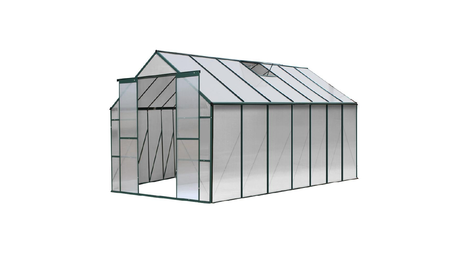 Green Fingers Aluminium Polycarb Green House | Harvey Norman