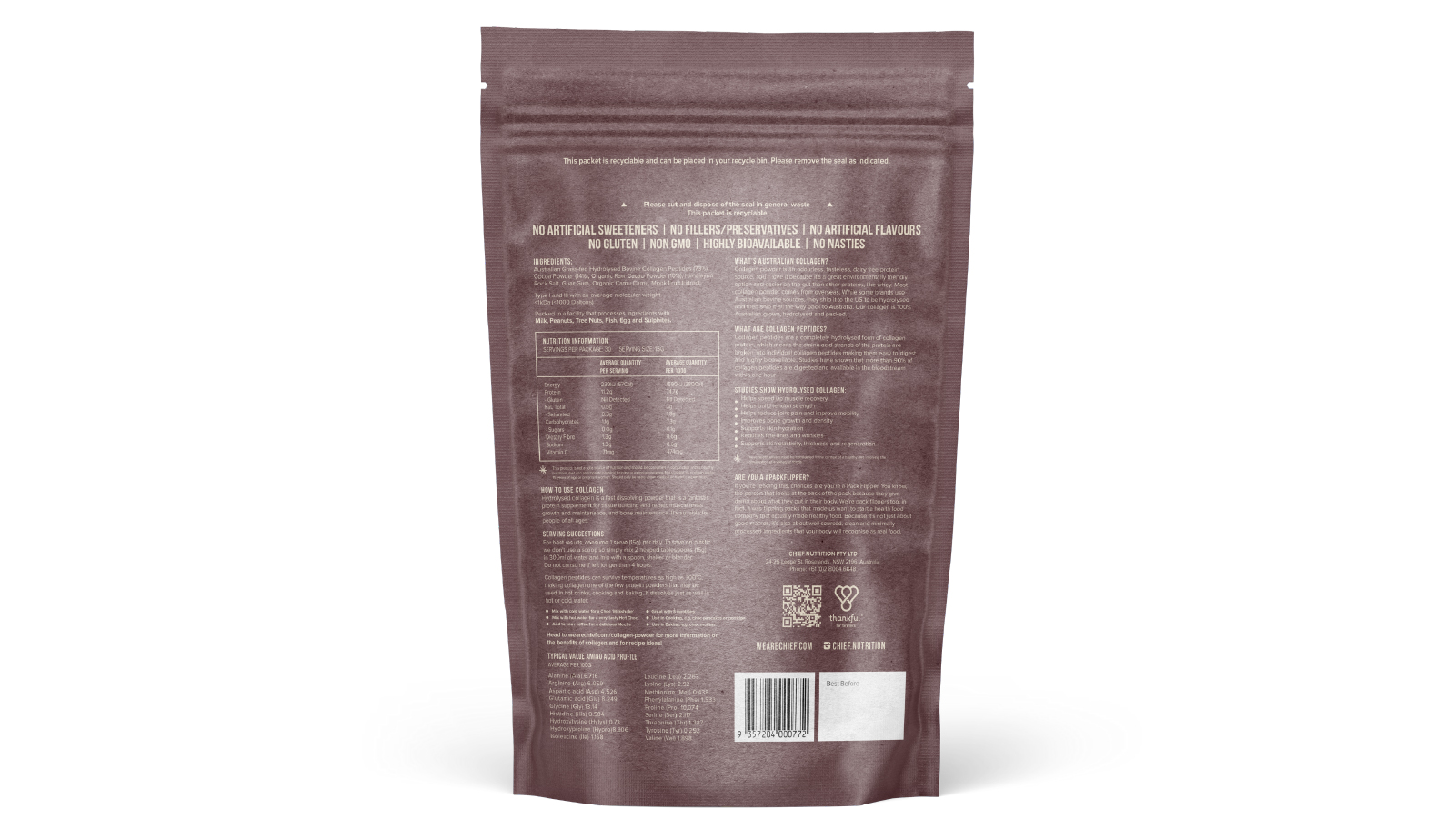 Chief Chocolate Powder Collagen | Harvey Norman