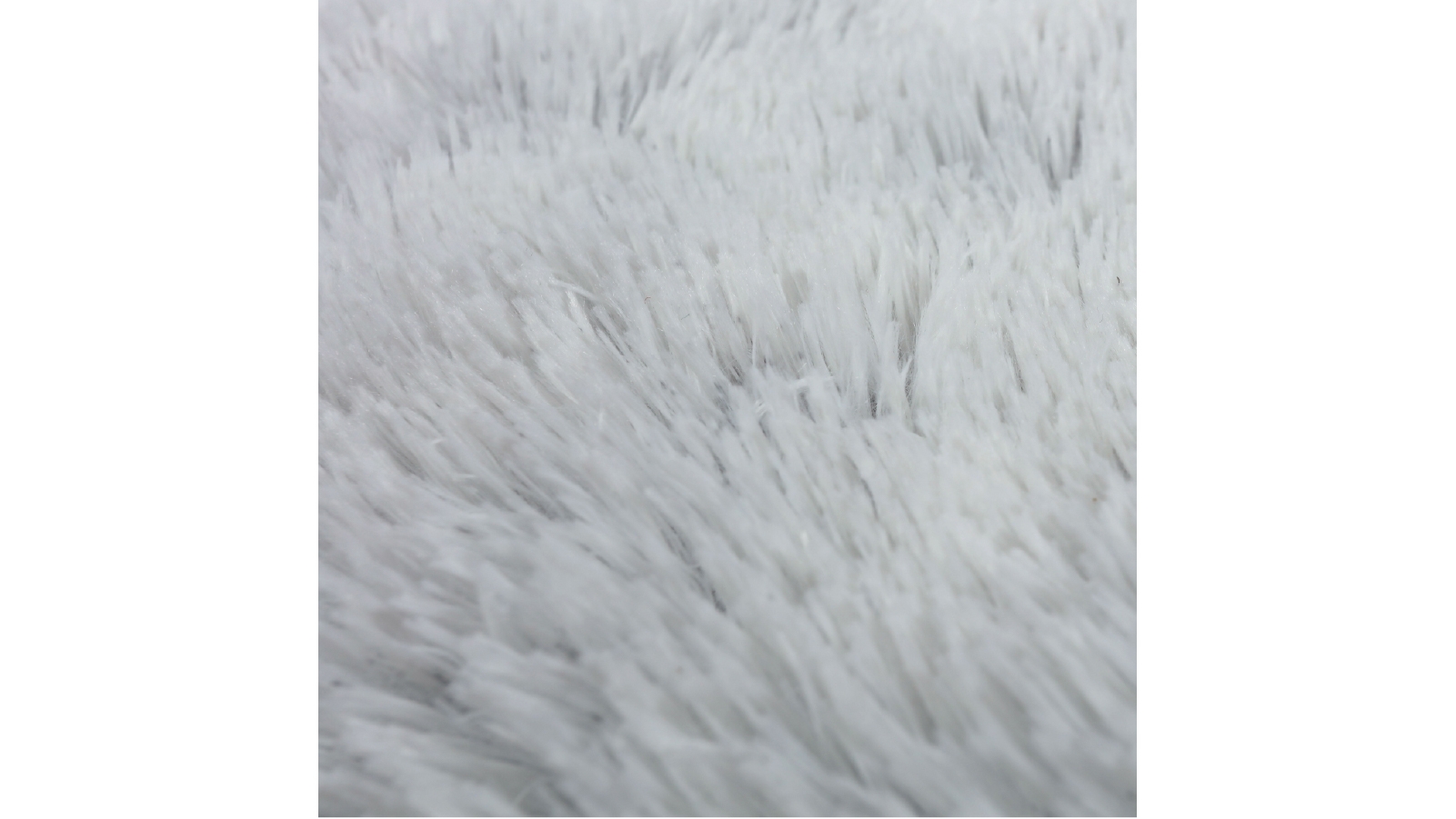 Charlie's Small Shaggy Faux Fur Round Padded Lounge Mat - Arctic Grey ...