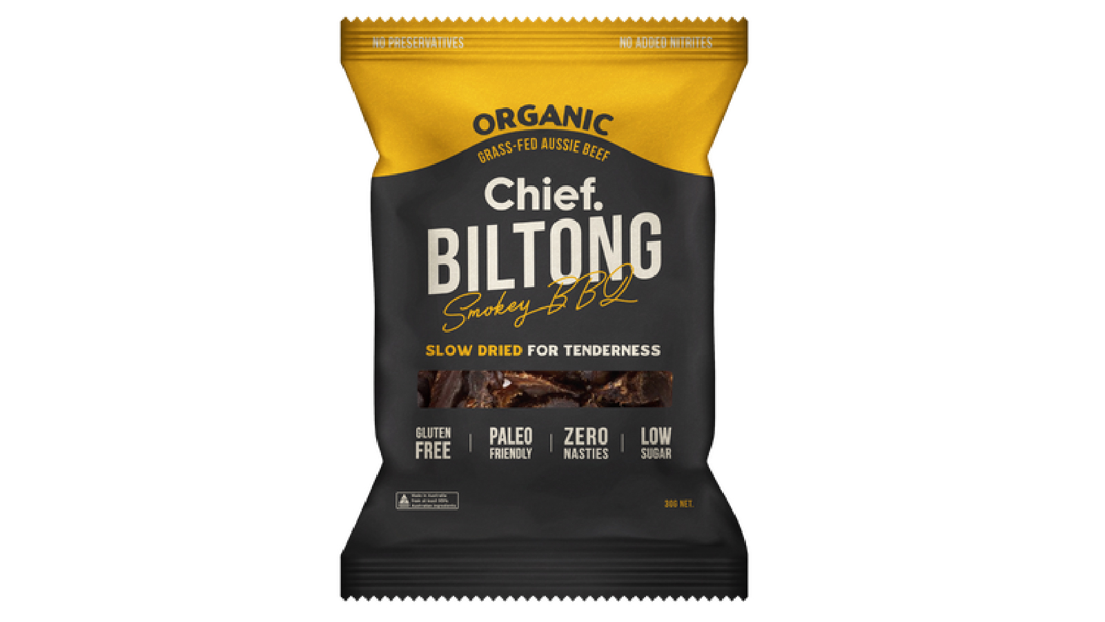 Chief Box of 12 Smokey BBQ Biltong | Harvey Norman