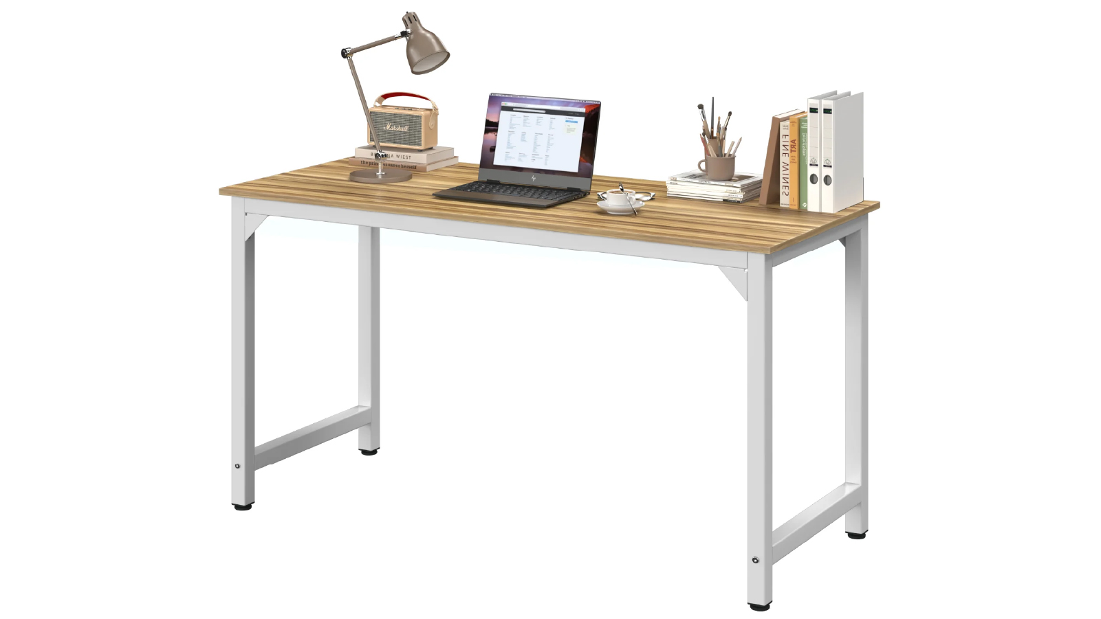 Advwin 120cm Computer Desk Study Table - White | Harvey Norman