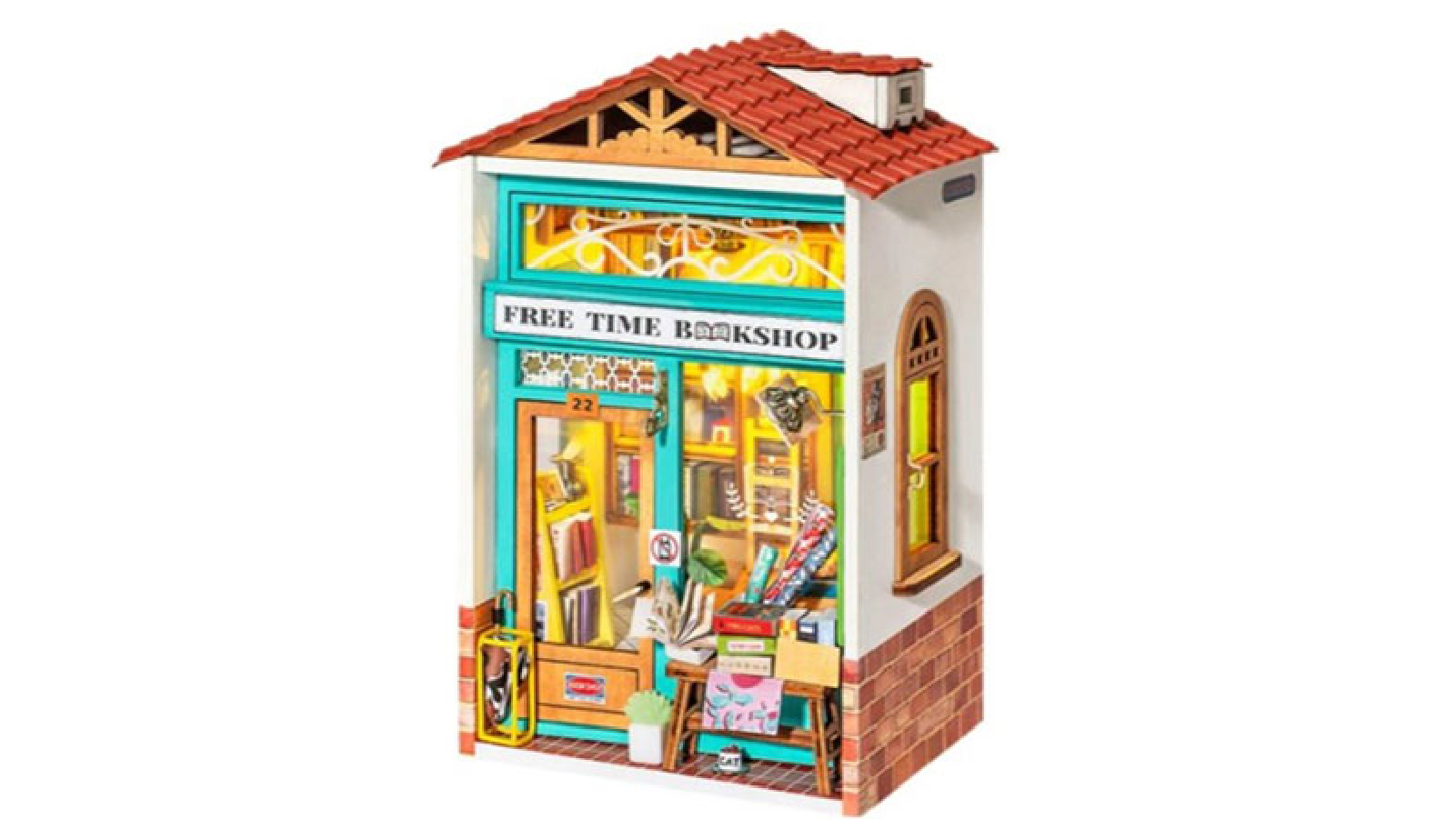 Robotime DIY Miniature Shop Model Kit - Bookshop | Harvey Norman