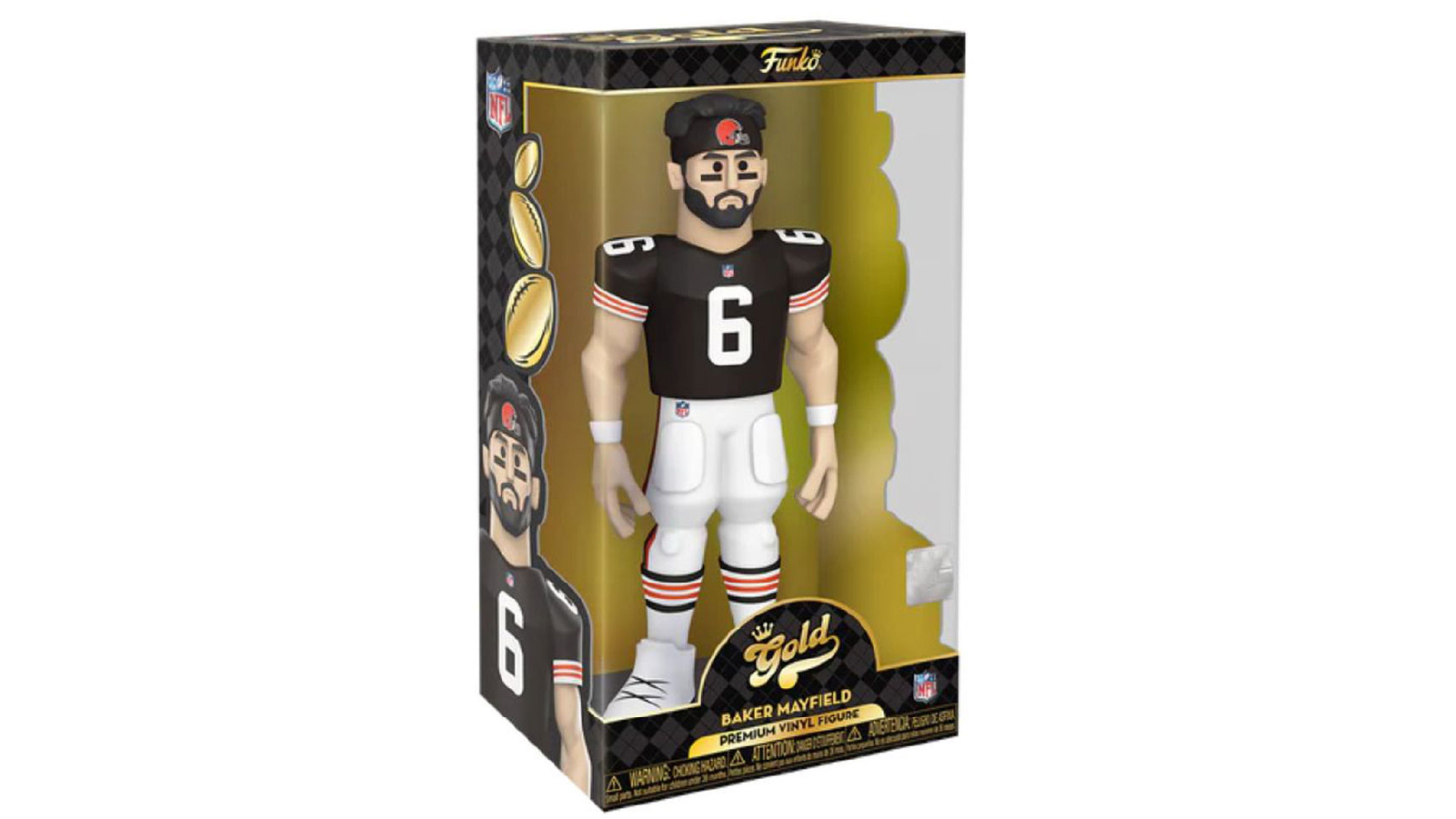 NFL 12 Inch Browns Baker Mayfield Vinyl Gold | Harvey Norman