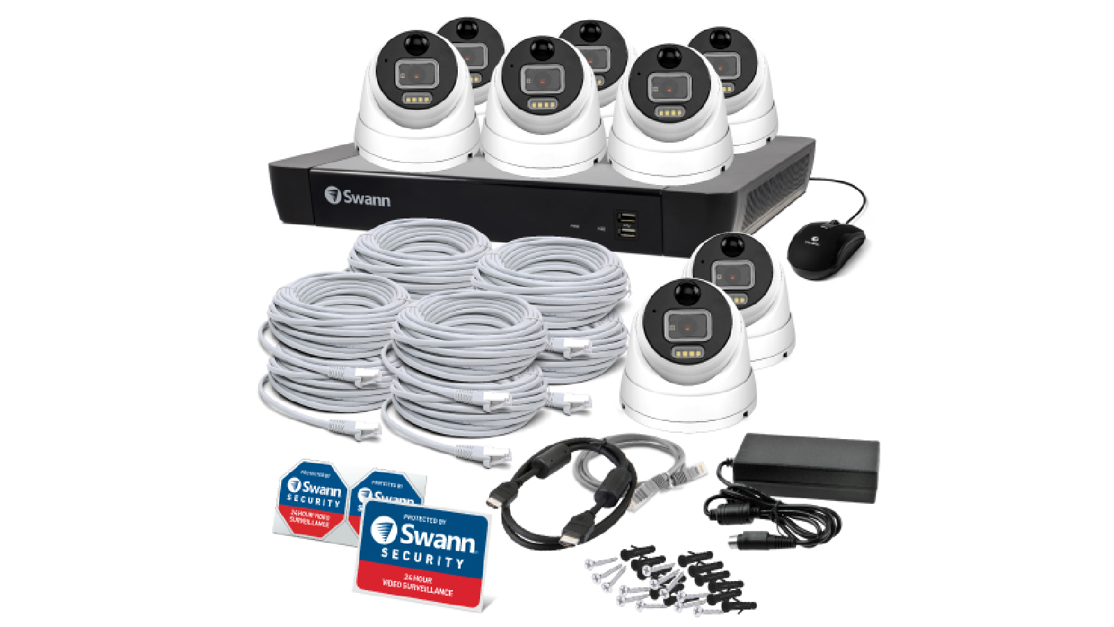 Swann 8 Camera 16 Channel 6K 12MP Mega HD Professional NVR Security ...