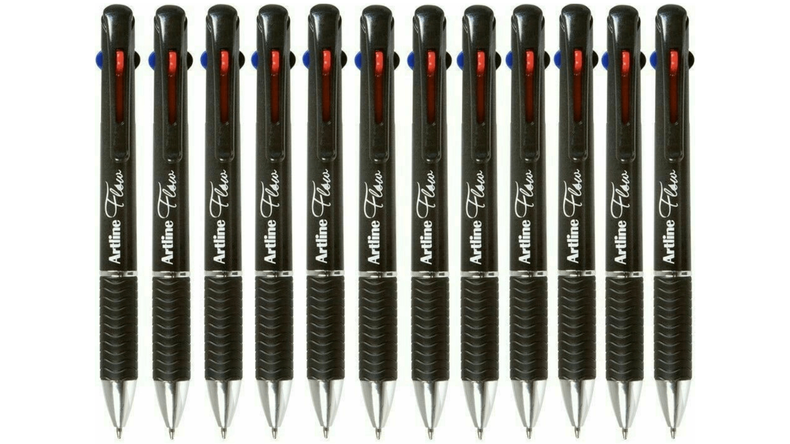 Artline Box of 12 Flow 4 Colour Pen Ball Point Pen | Harvey Norman