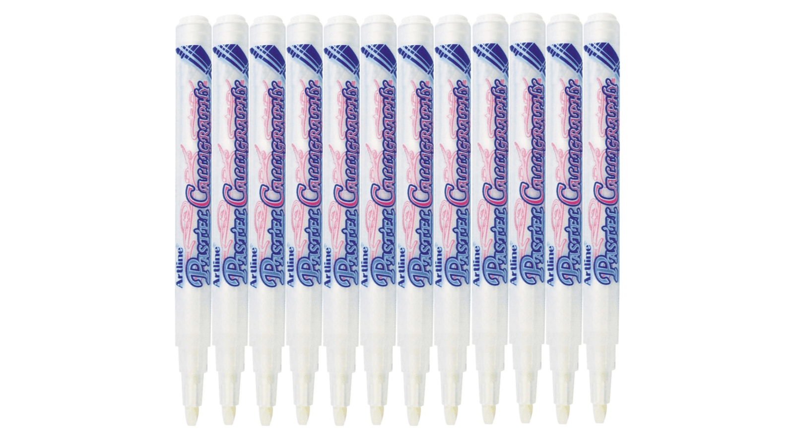 Artline Box of 12 0.2cm Pastel Calligraphy Pen - White | Harvey Norman