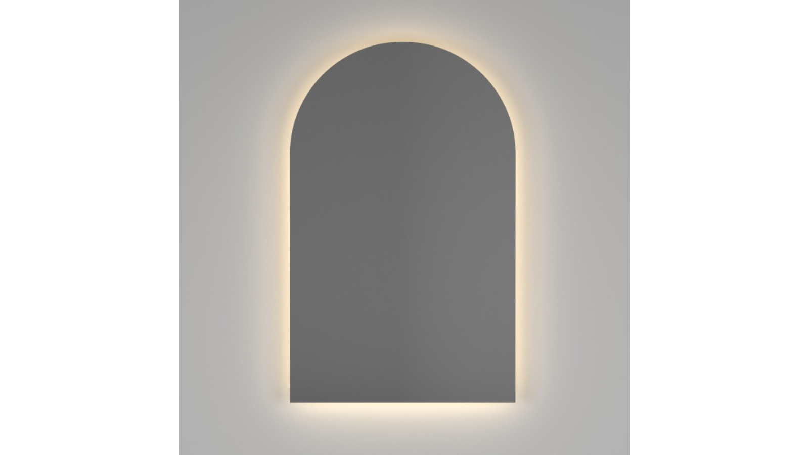 Thermogroup Ablaze Arch Shape Premium Backlit Mirror - Warm Light ...