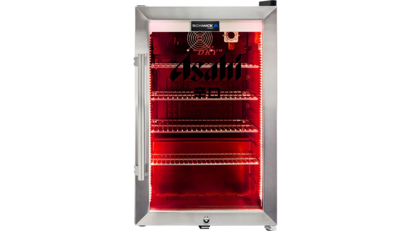Schmick Asahi Branded Triple Glazed Alfresco Bar Fridge with Red LED ...