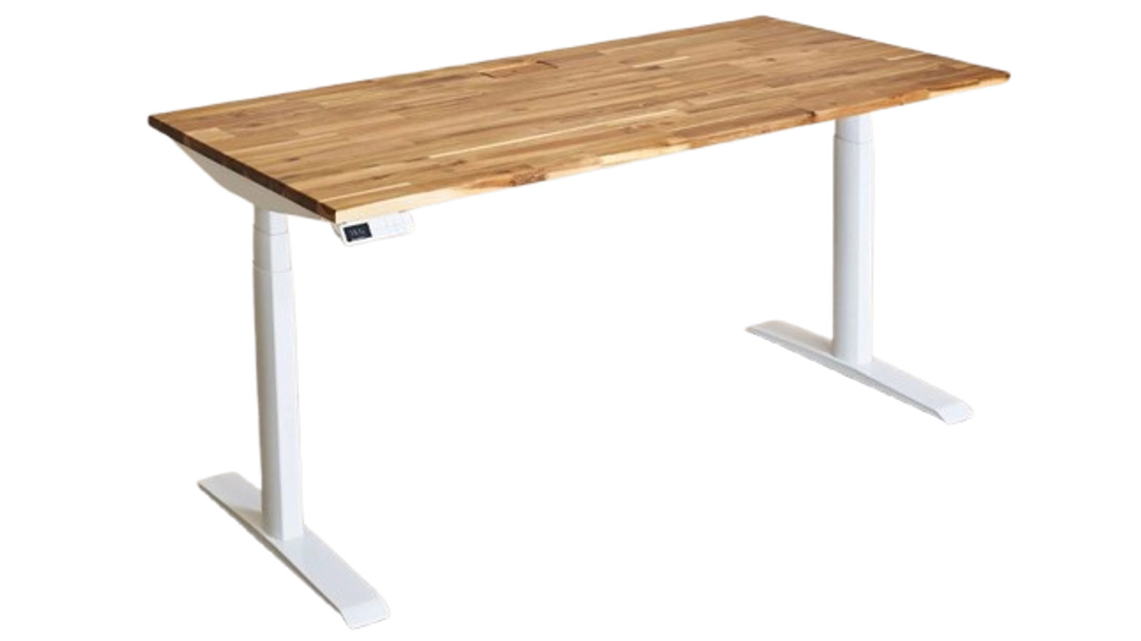 Omnidesk Ascent Sit Stand Desk Extra Large Wildwood Acacia Light with ...