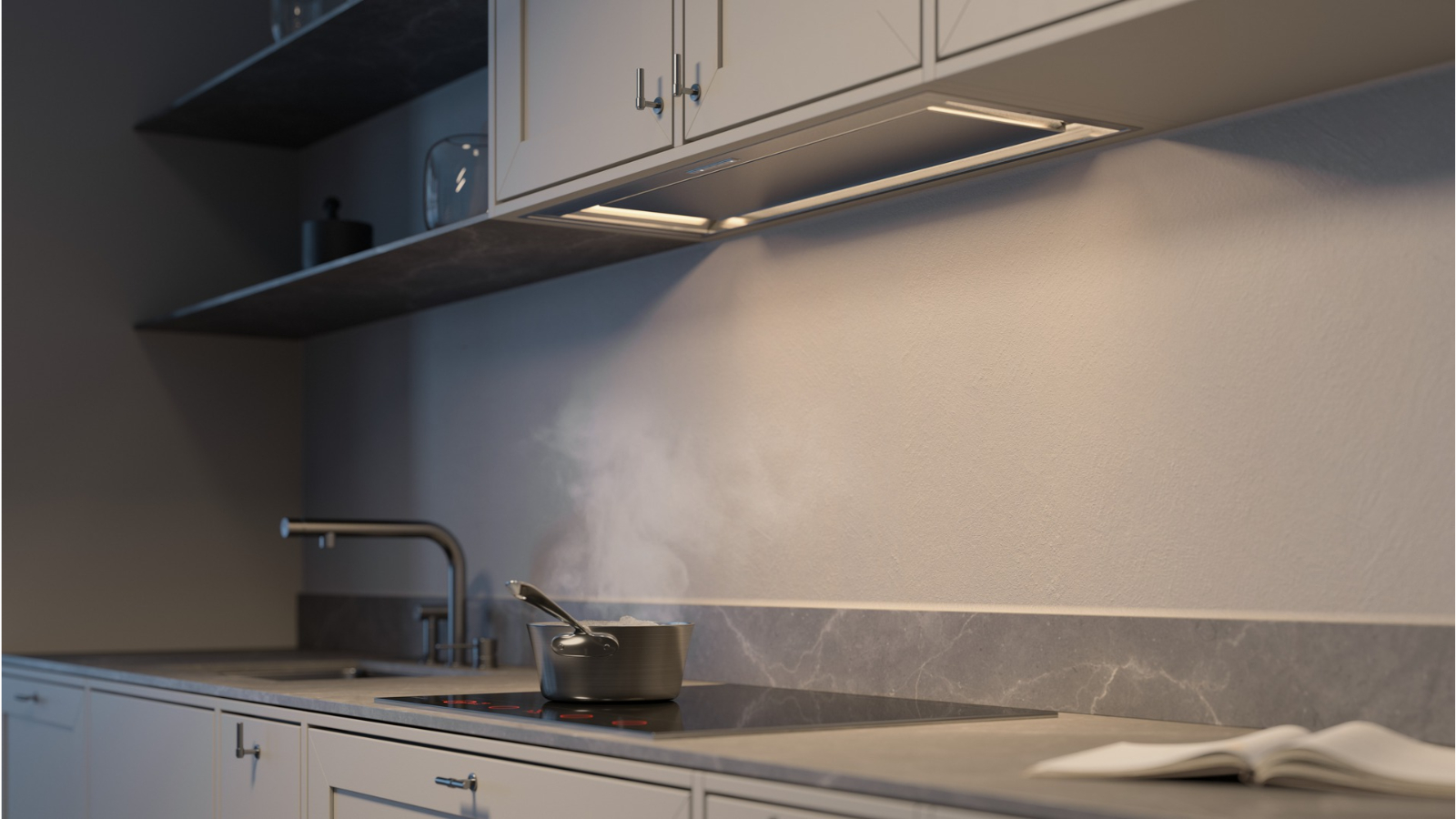 Asko 86cm Concealed Rangehood - Stainless Steel | Harvey Norman