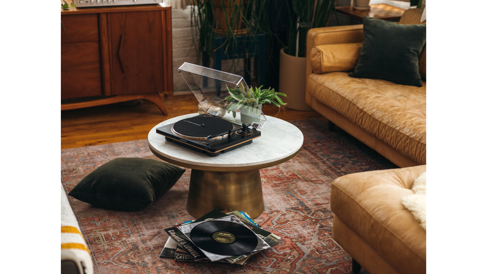 Audio-Technica Turntable with Bluetooth - Black/Bronze | Harvey Norman