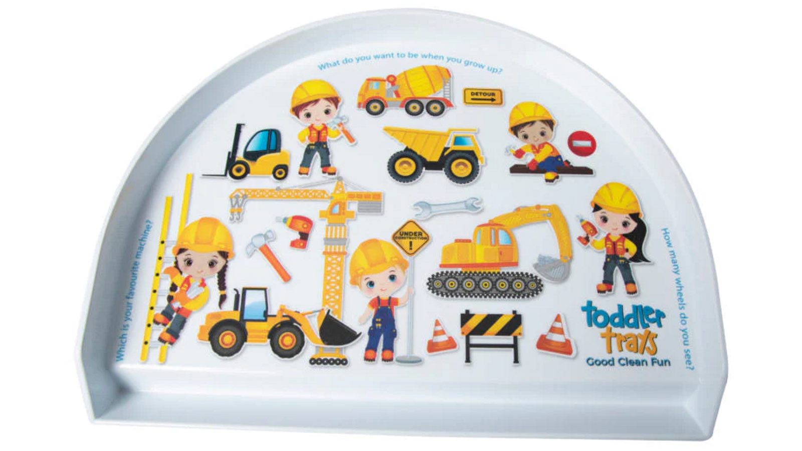 Toosh Coosh Toddler Tray - Construction Friends | Harvey Norman