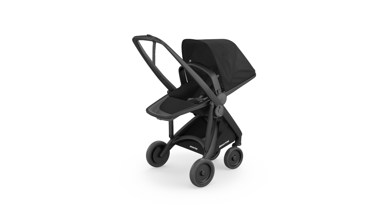 Greentom Reversible Pram - Black/Black | Harvey Norman