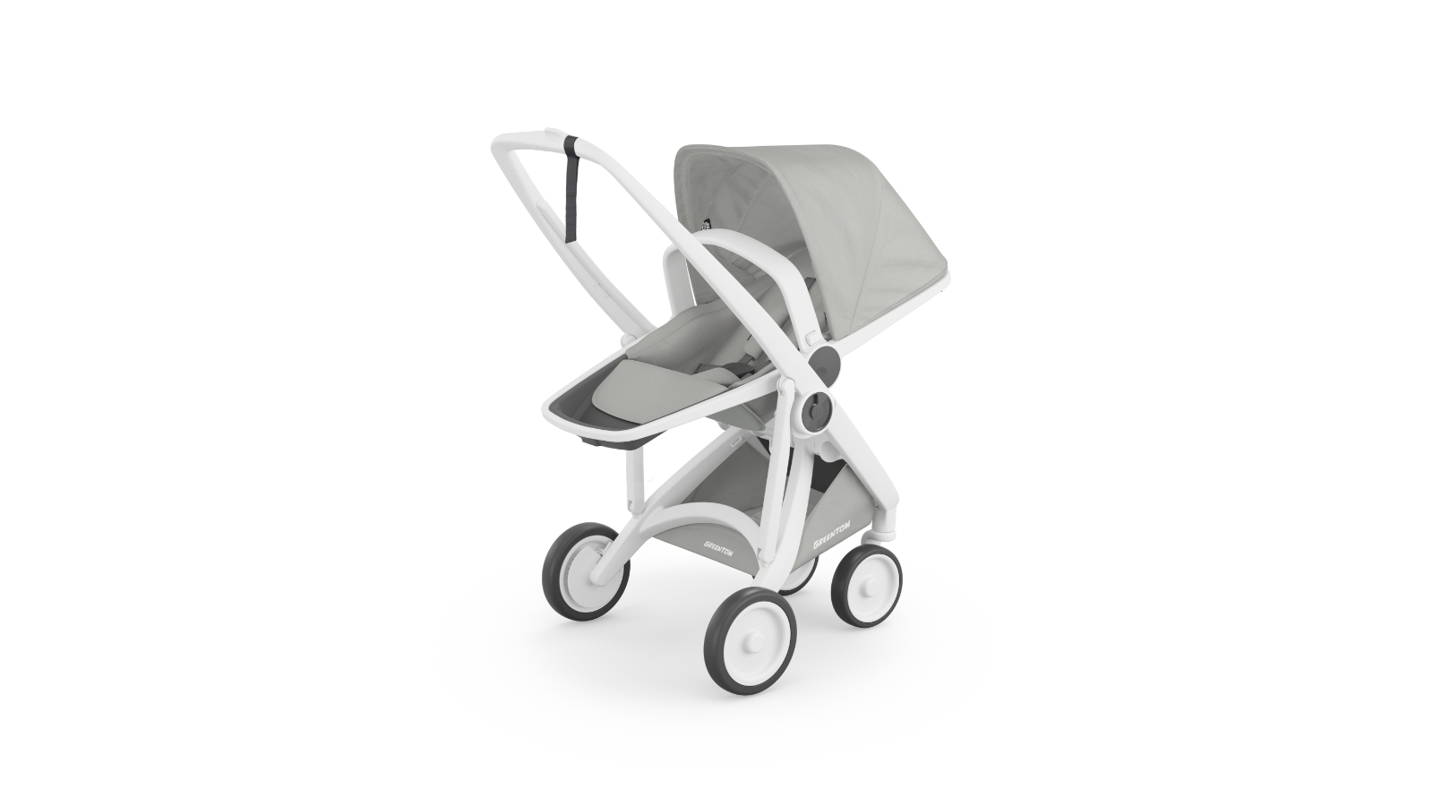 Greentom Reversible Pram - White/Grey | Harvey Norman