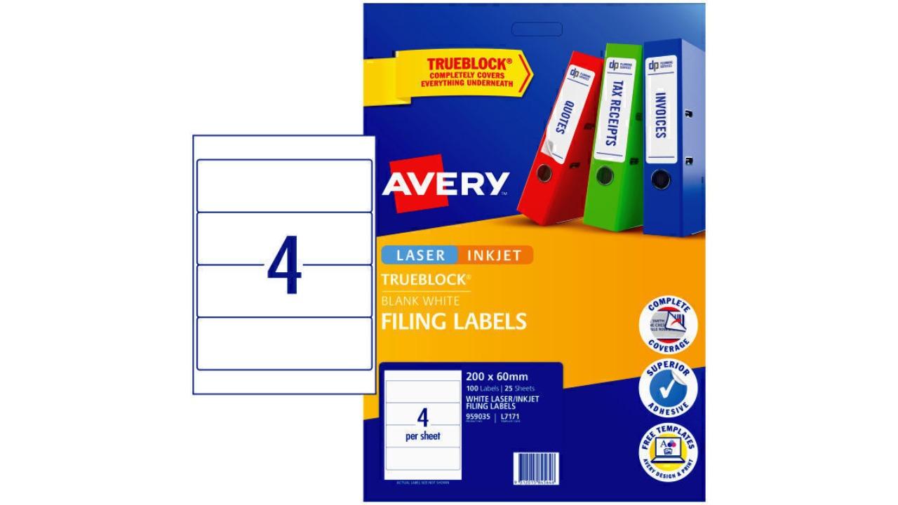 Avery L7171 LIP Software and Template Labelling Tape | Harvey Norman