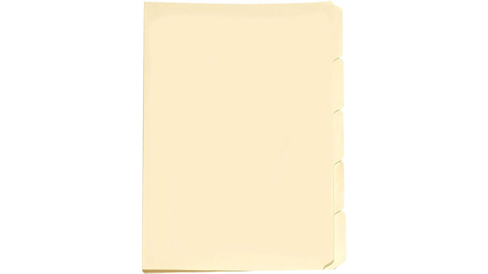 Avery 81557 Pack of 50 Manilla Folder Buff 5-Tabbed Foolscap | Harvey ...