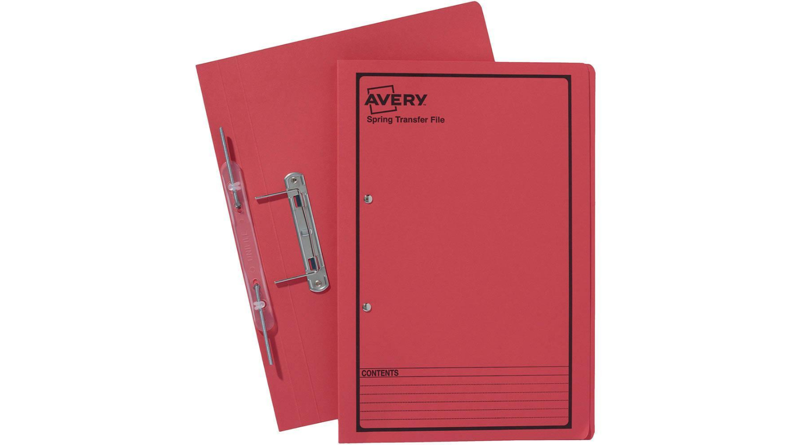 Avery 86814 Box of 25 Spring Transfer File Foolscap - Red | Harvey Norman