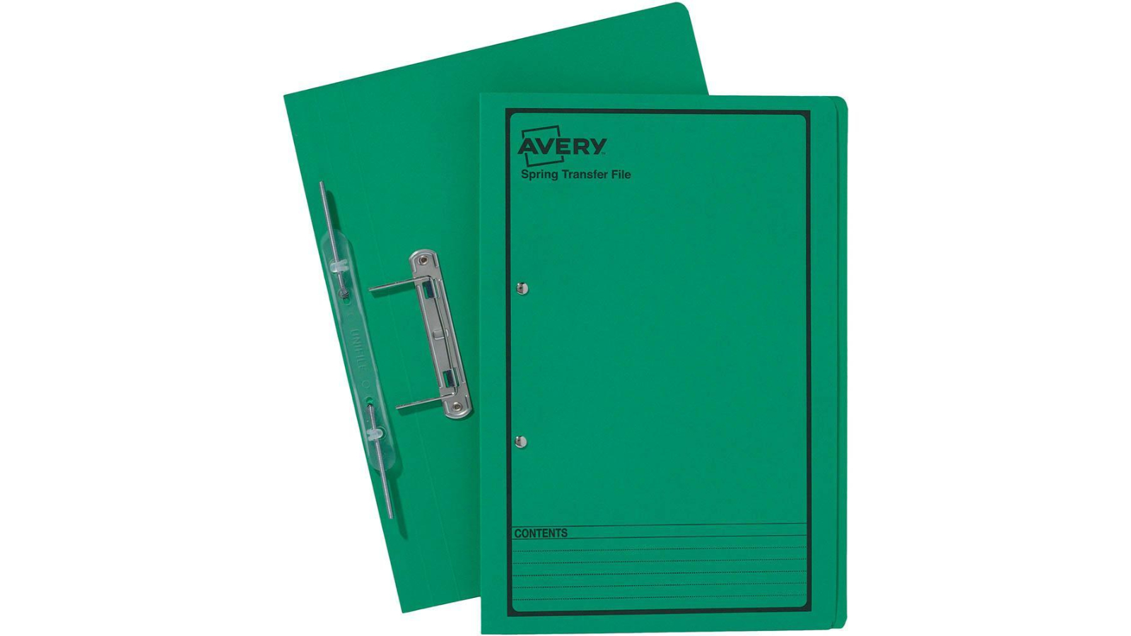Avery 86834 Box of 25 Spring Transfer File Foolscap - Green | Harvey Norman