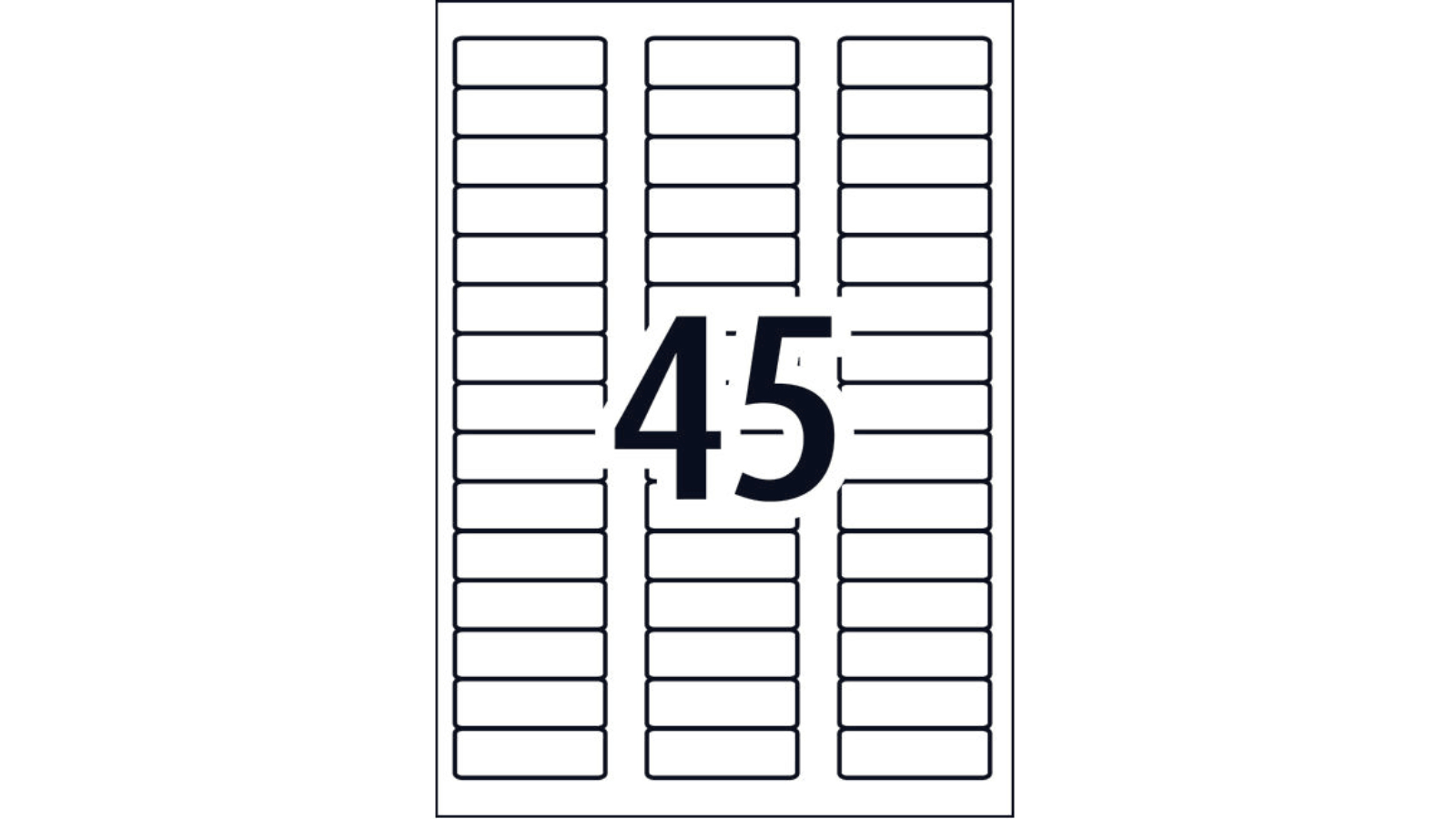 Avery 938212 45/Page White General Use Laser Label - Pack of 100 ...