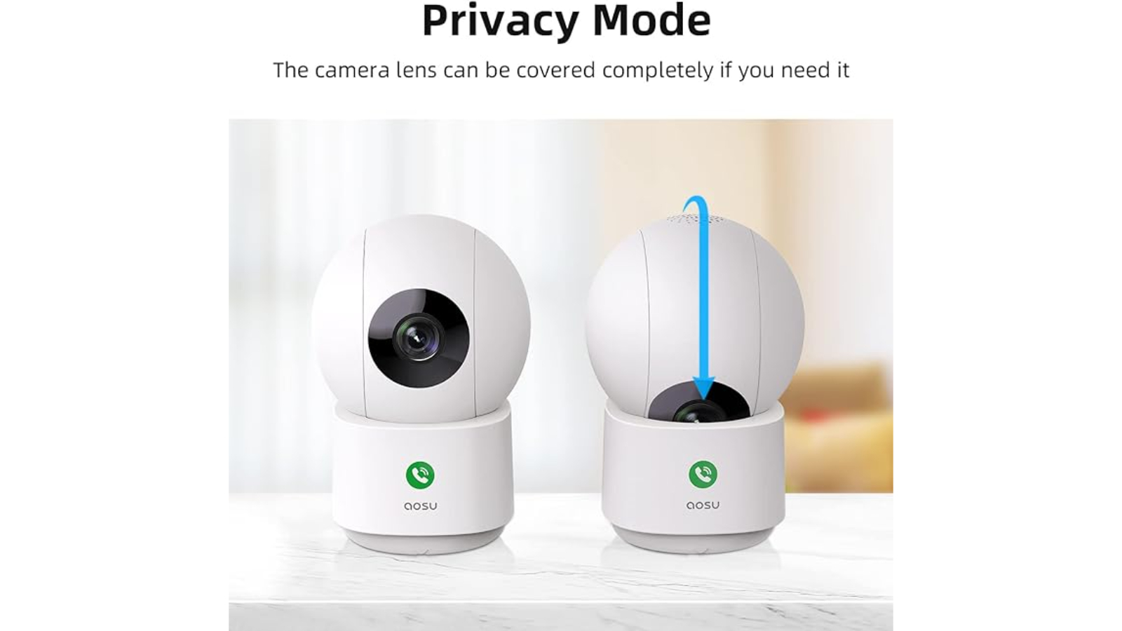 Aosu indoor 2K Smart Baby Monitor/Pet Camera | Harvey Norman