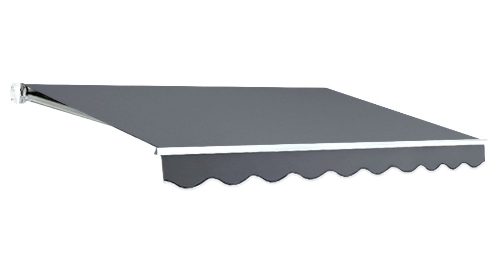 Instahut Grey Outdoor Folding Arm Awning Canopy - 3 x 2.5 Metre ...