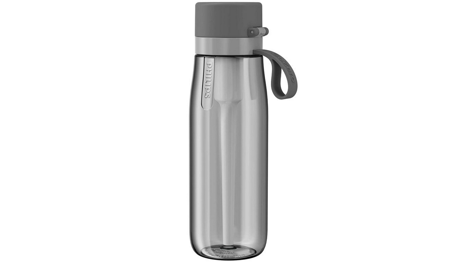 Philips Go Zero 680ml Daily Straw Filtration Bottle - Grey | Harvey Norman