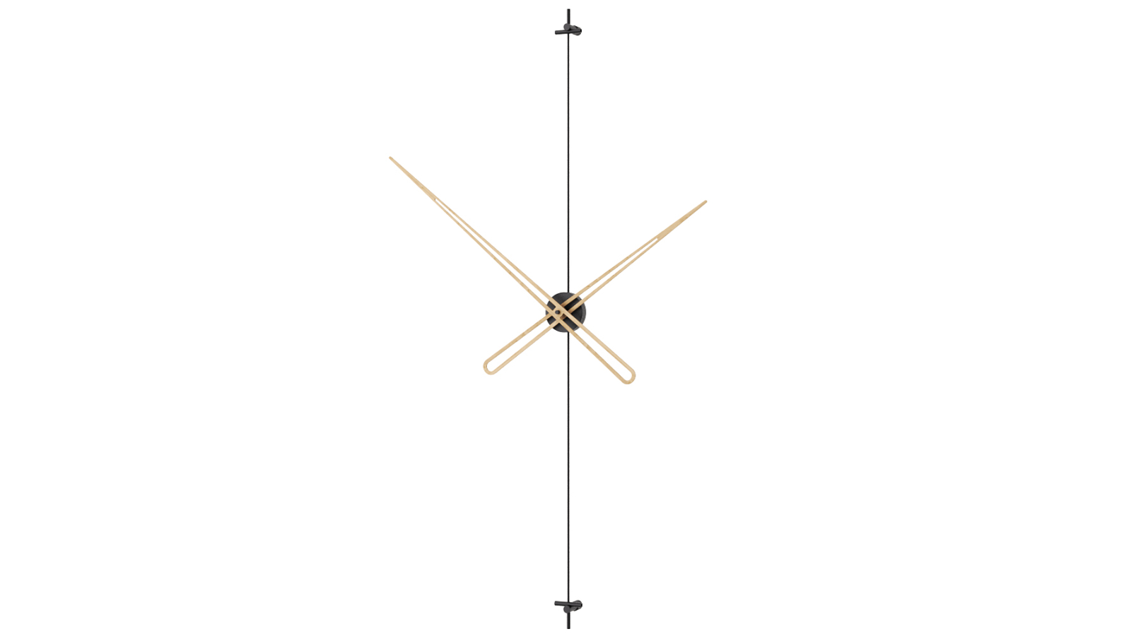 Mclocks 120 Axle Wall Clock - Black/Oak | Harvey Norman