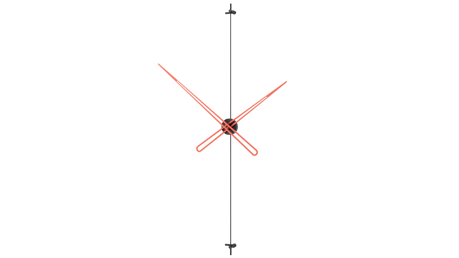 Mclocks 120 Axle Wall Clock - Black/Red | Harvey Norman