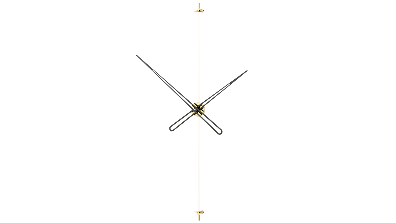 Mclocks 120 Axle Wall Clock - Gold/Black | Harvey Norman