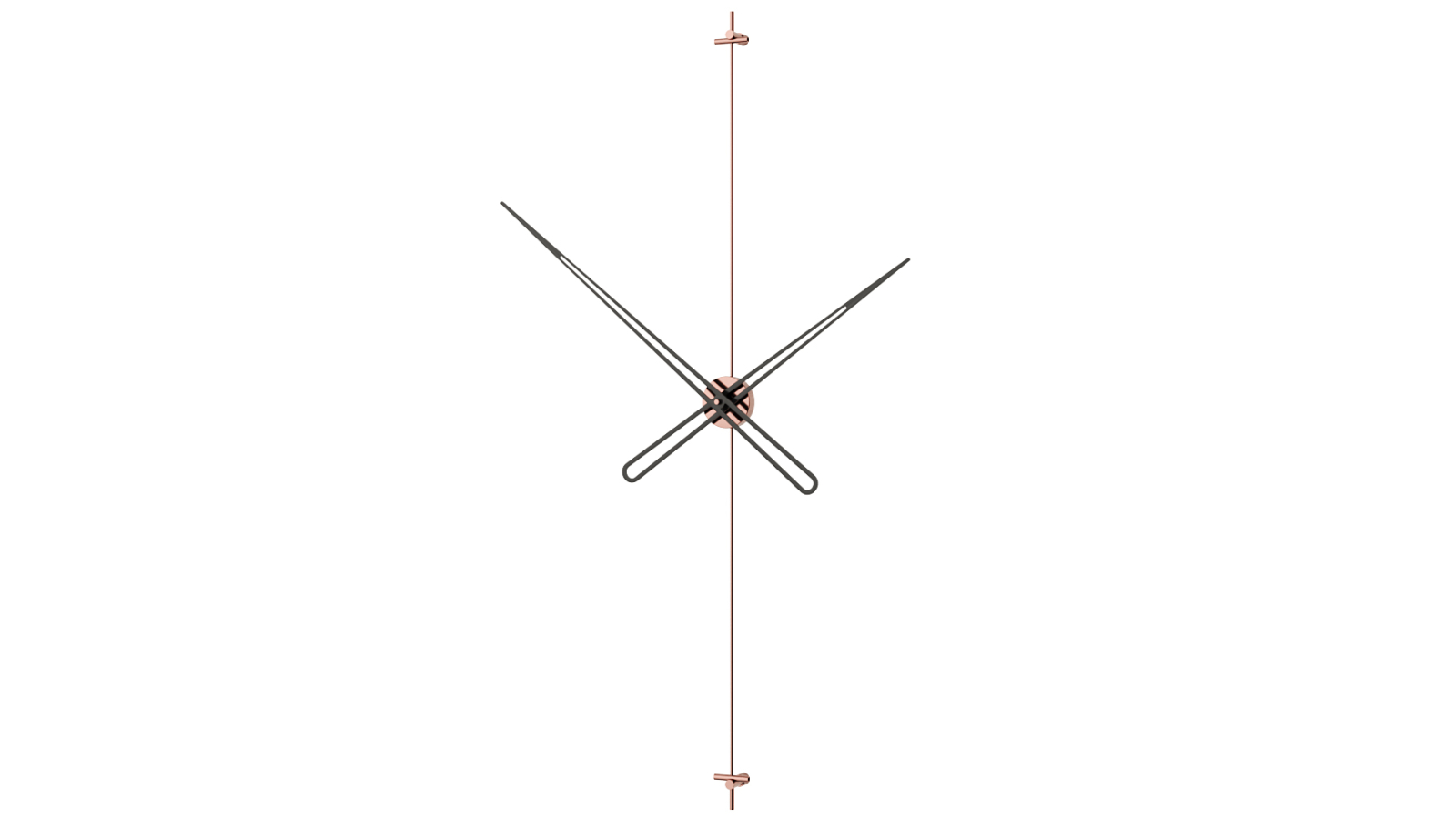 Mclocks 120 Axle Wall Clock - Rose Gold/Black | Harvey Norman