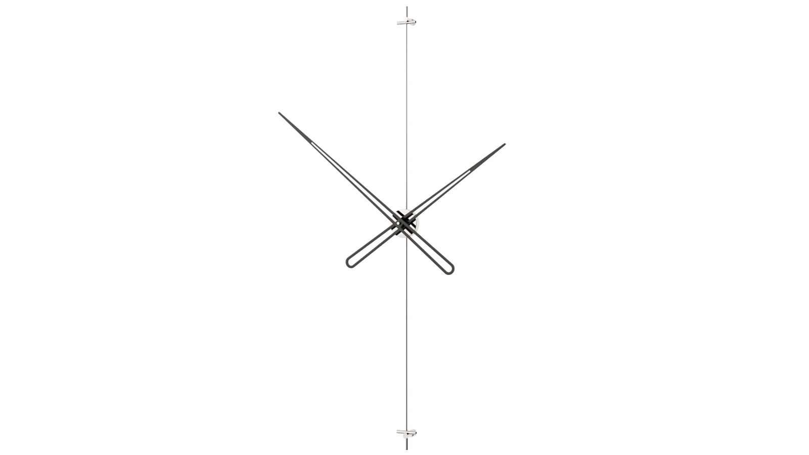 Mclocks 120 Axle Wall Clock - Chrome/Black | Harvey Norman