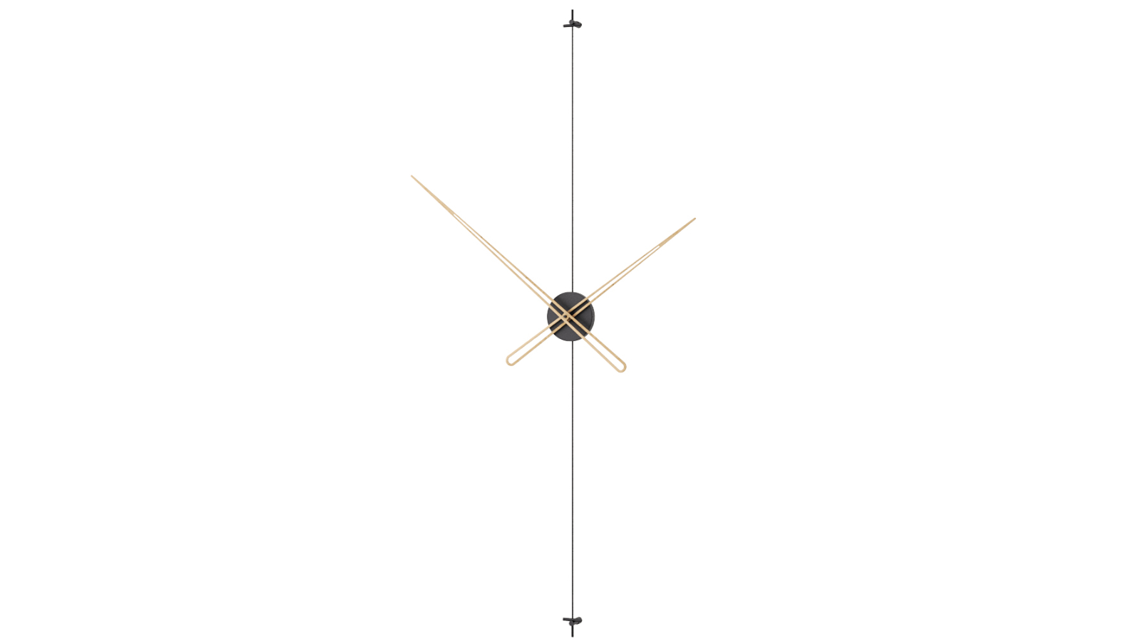 Mclocks 180 Axle Wall Clock - Black/Oak | Harvey Norman