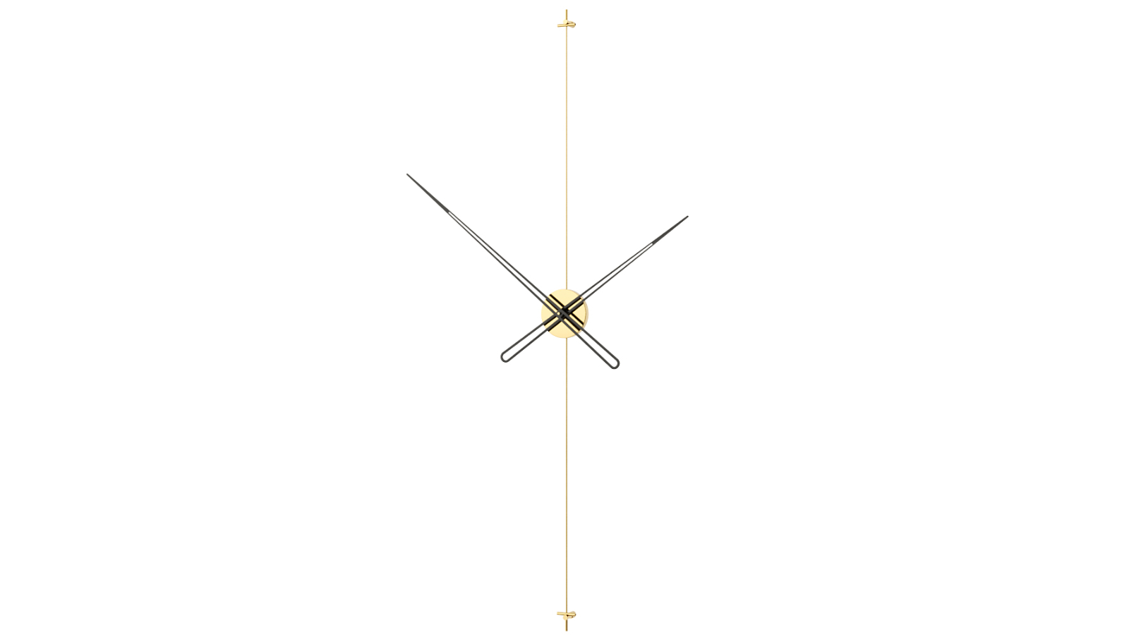 Mclocks 180 Axle Wall Clock - Gold/Black | Harvey Norman
