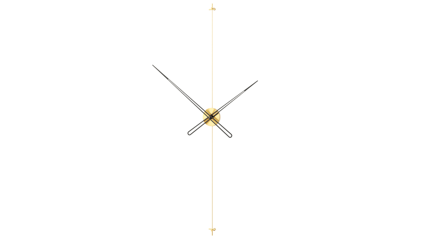 Mclocks 180 Axle Wall Clock - Matte Gold/Black | Harvey Norman