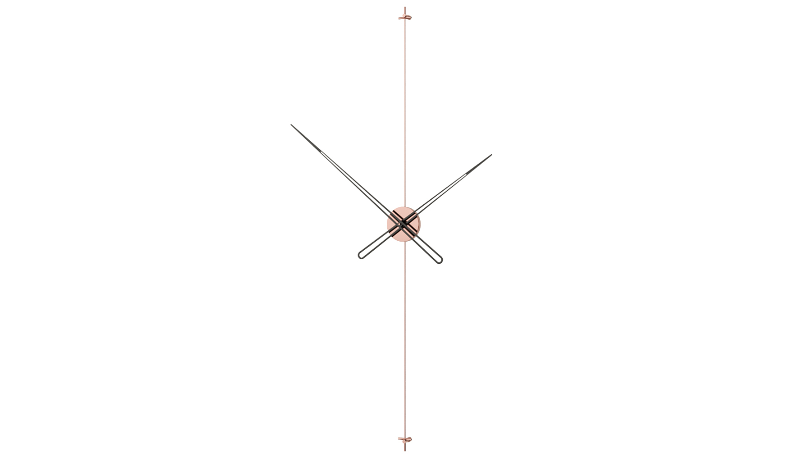 Mclocks 180 Axle Wall Clock - Rose Gold/Black | Harvey Norman