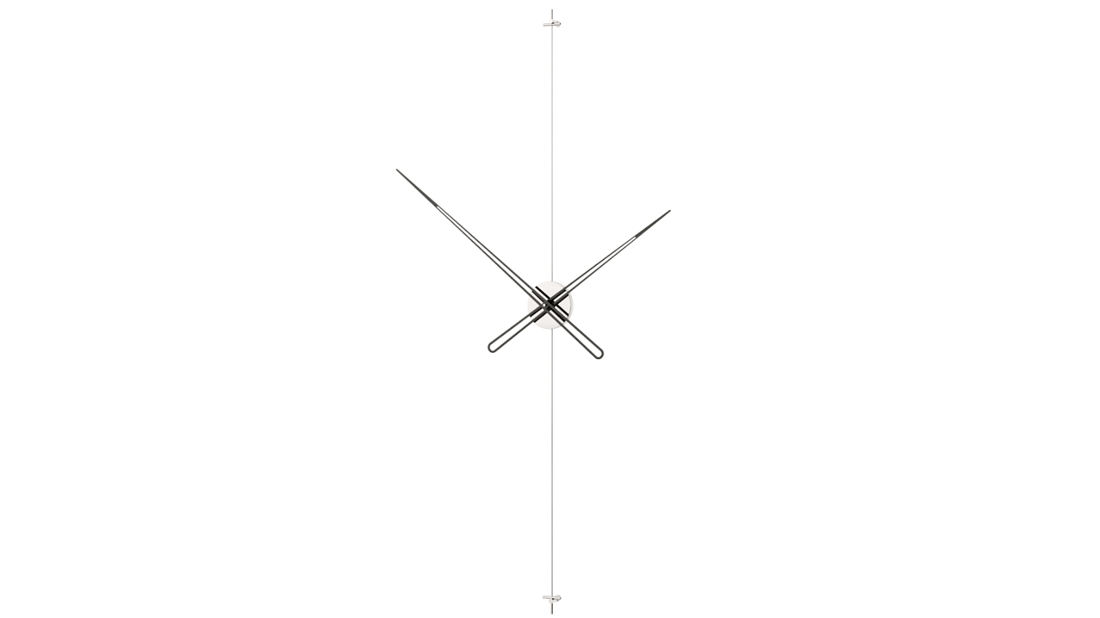 Mclocks 180 Axle Wall Clock - Chrome/Black | Harvey Norman