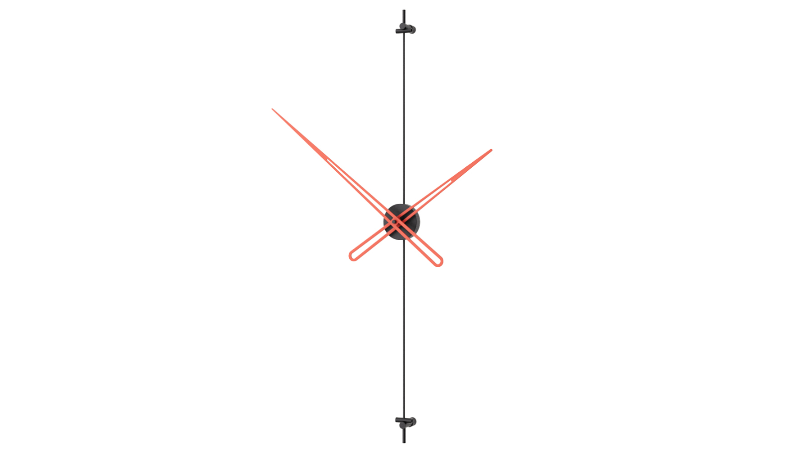 Mclocks 90 Axle Wall Clock - Black/Red | Harvey Norman