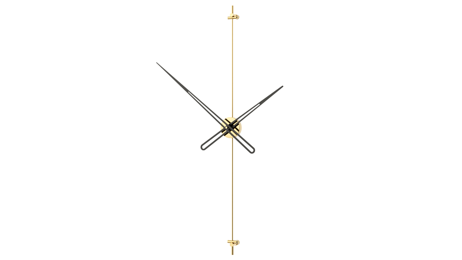 Mclocks 90 Axle Wall Clock - Gold/Black | Harvey Norman