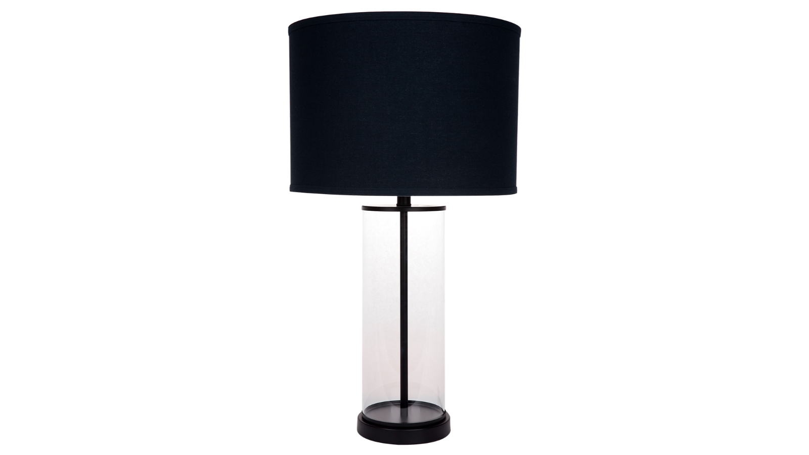 Cafe Lighting & Living Left Bank Table Lamp - Black with Black Shade ...