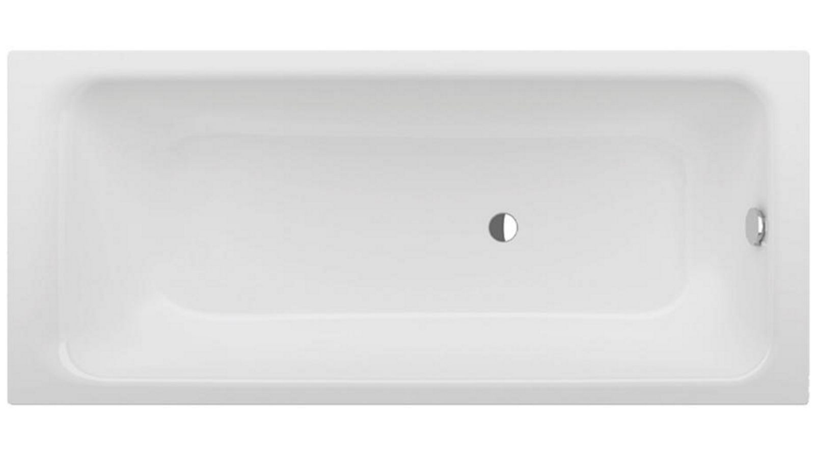 Bette Select 1500 Drop In Bath with White Overflow Waste and Bath ...