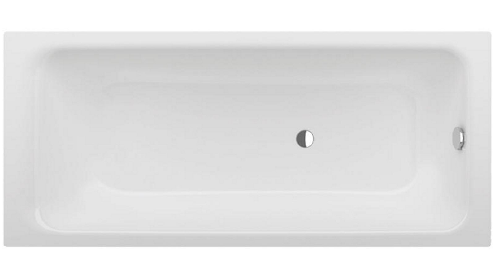 Bette Select 1500 Drop In Bath with White Overflow Waste | Harvey Norman