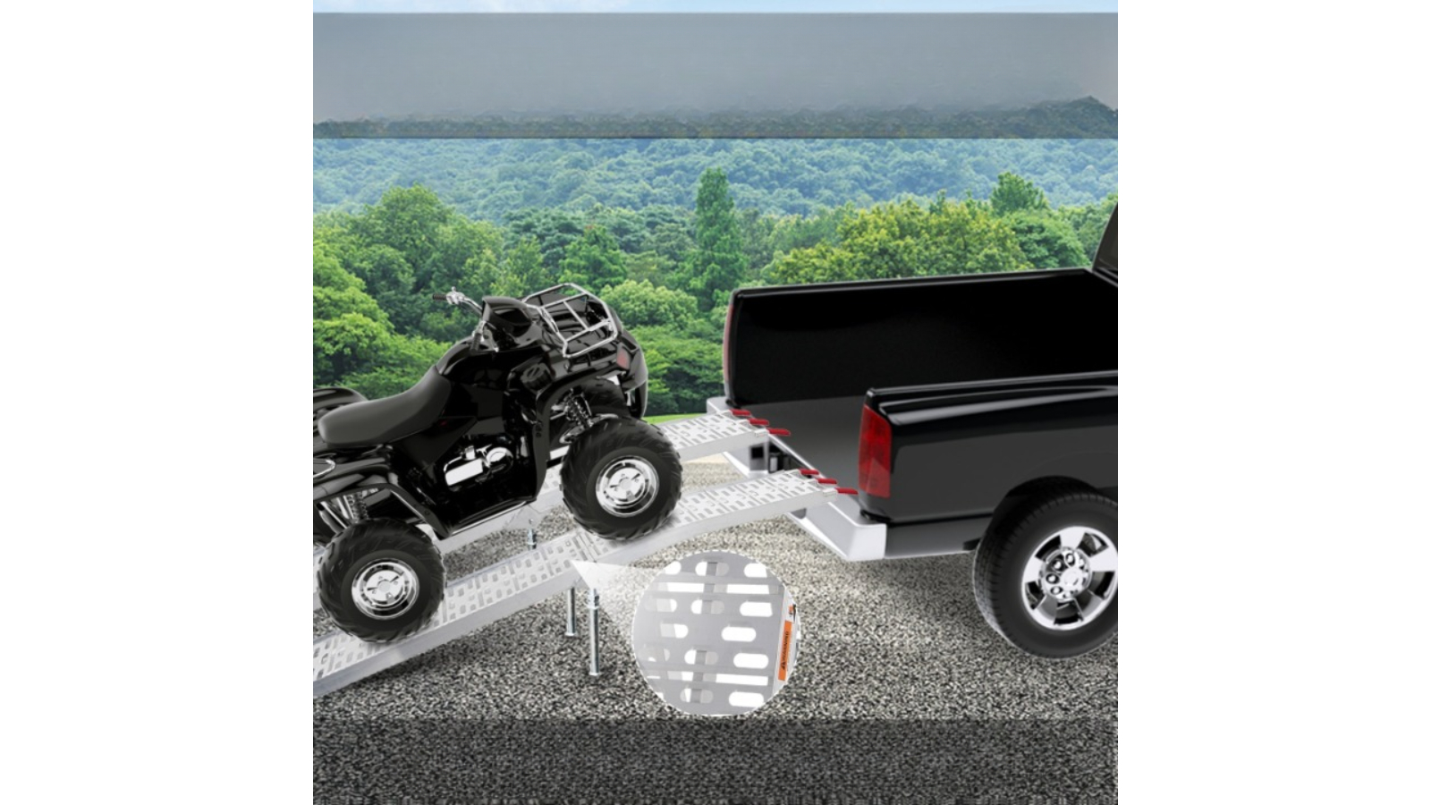 Advwin Heavy-Duty Aluminum Motorcycle Loading Ramp | Harvey Norman