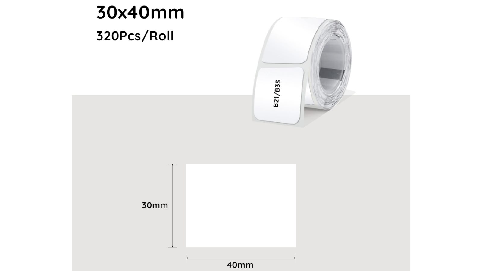 Niimbot B21 40mmx30mm Transparent Waterproof Label Sticker | Harvey Norman